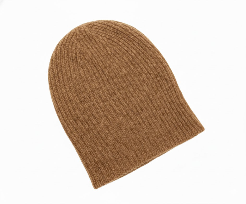 Caramel Cashmere Beanie – Richard Gelding